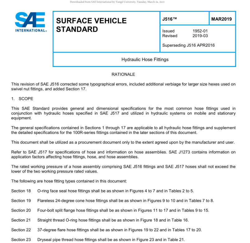 SAE J516 hydraulic hose fittings types - Knowledge - Yuyao Jiayuan Hydraulic Fitting Factory